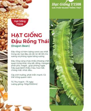 Mua Hạt giống Đậu Rồng Thái 10gr ở đâu? - 9.000đ - Mua Hạt Giống F1